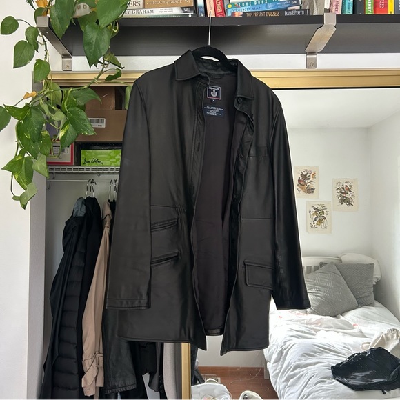 Faconnable | Jackets & Coats | Faconnable Leather Trench Coat Jacket ...